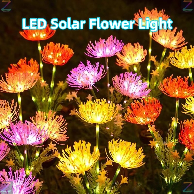 LED Solar Flower Light Outdoor Waterproof Garden Decoration And Patio ...