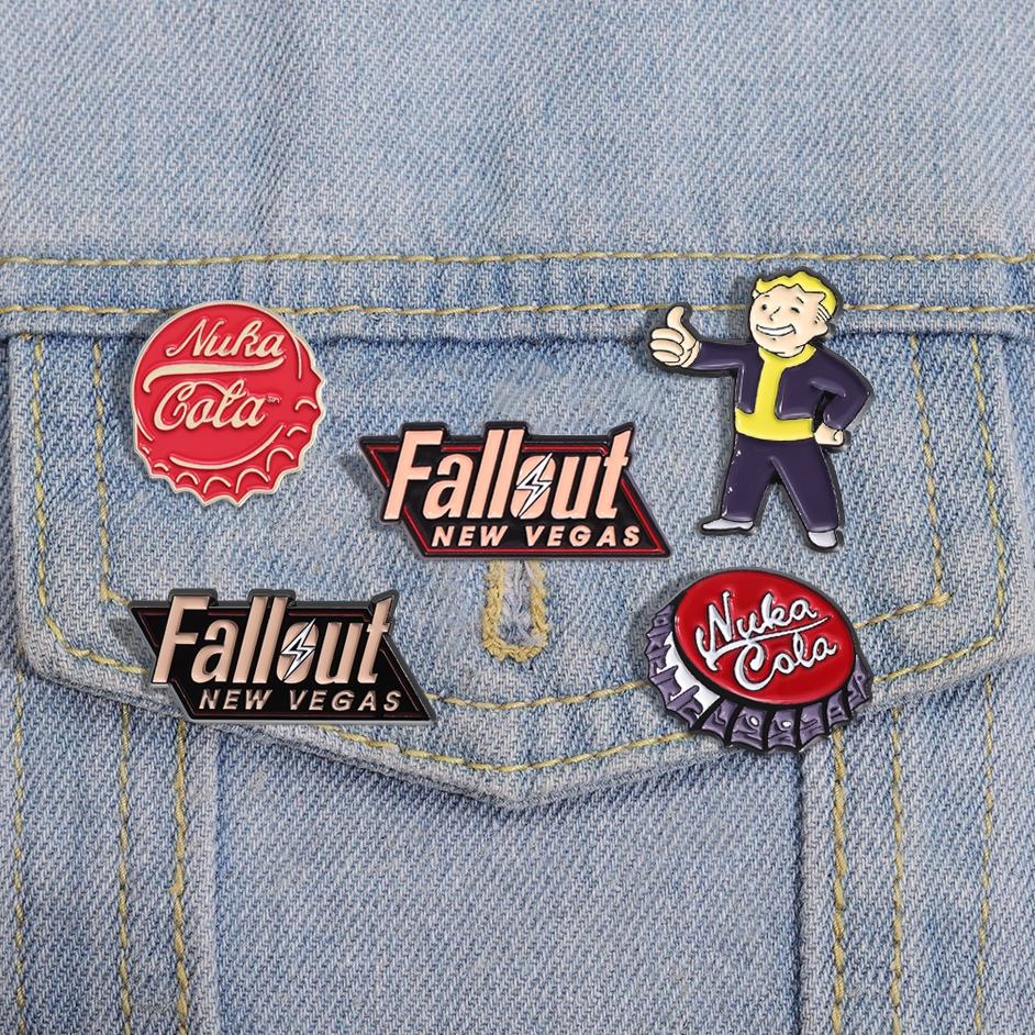 Fallout New Vegas Game Logo Badge Nuka Cola Brooch Coke Bottle Cap ...