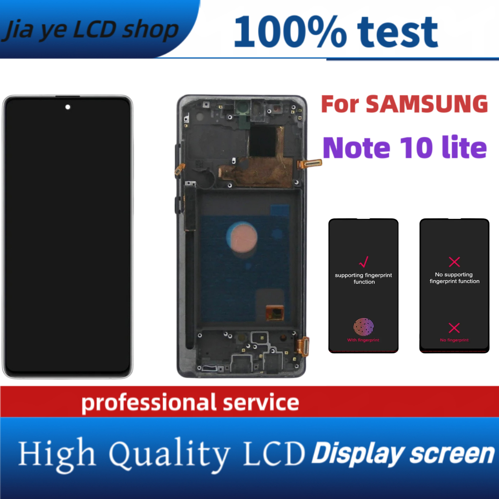 LCD With Frame For Samsung Galaxy Note 10 Lite SM-N770F LCD Display ...