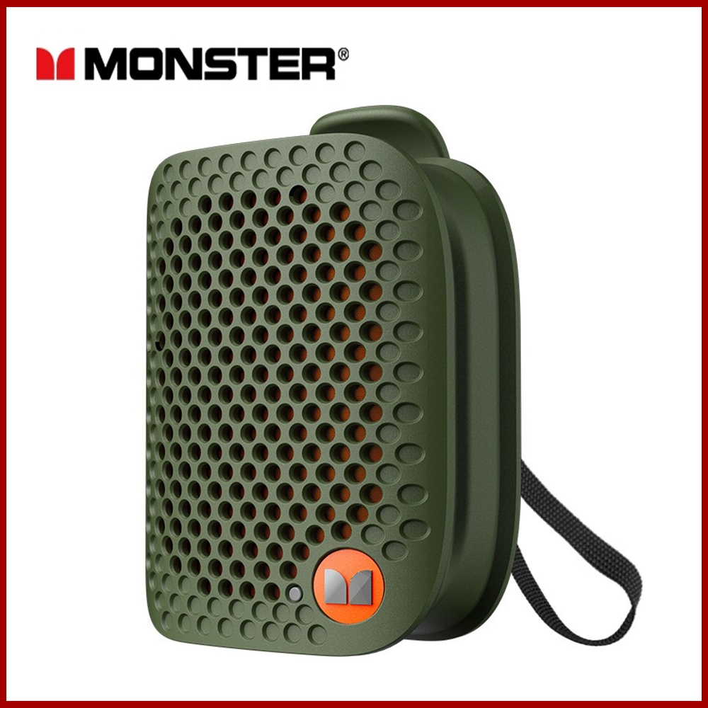 Monster M3 Bluetooth Speaker Wearable Portable Magnetic Clip-on ...