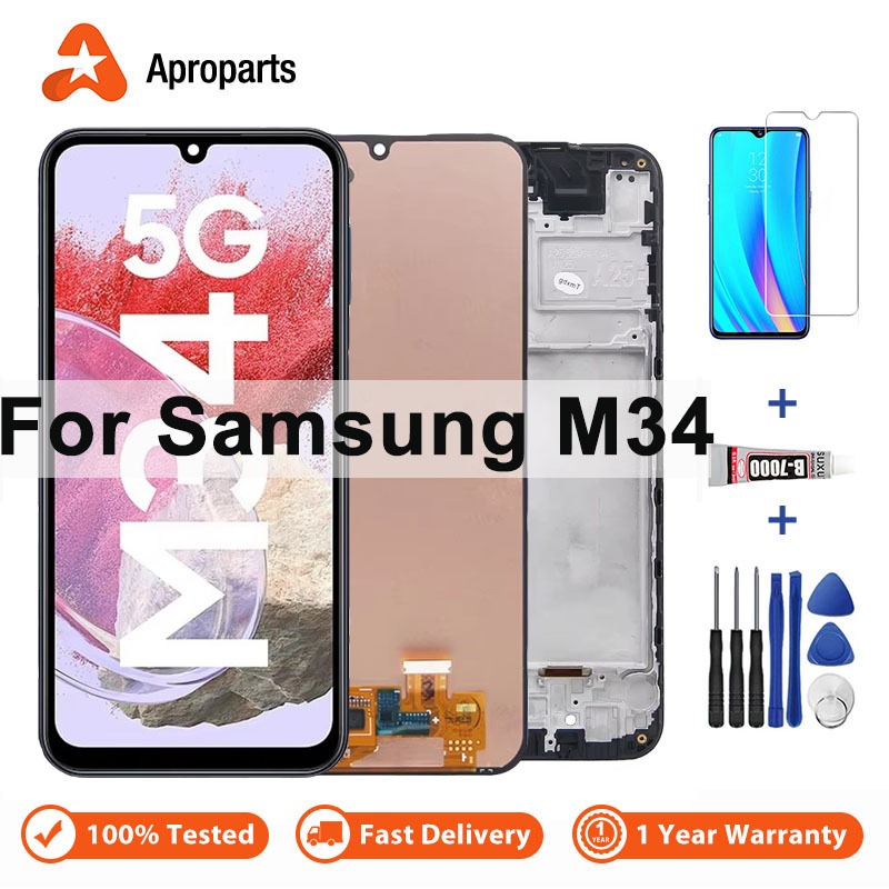 Display For Samsung Galaxy M34 5G M346 M346B LCD With Touch Screen ...