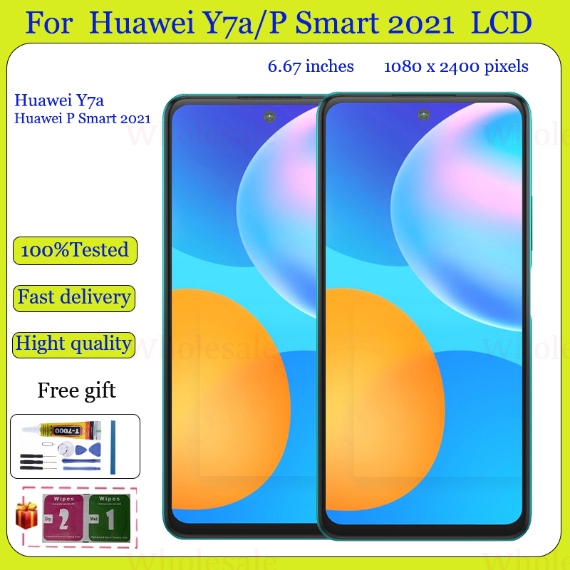 Original For Huawei Y7A Huawei P Smart 2021 LCD Touch Screen Display ...