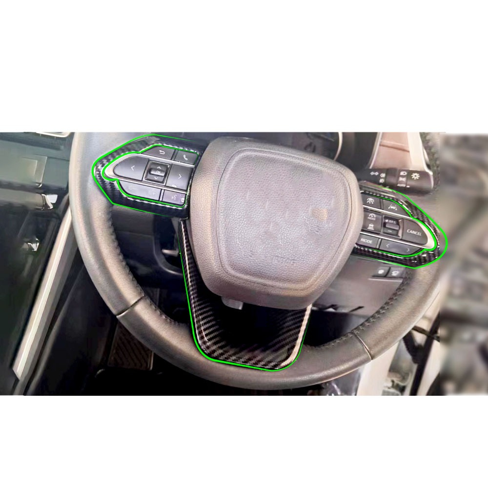Automotive For Toyota Innova 2023 2024 Steering Wheel Frame Cover ABS ...