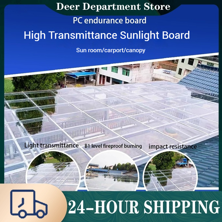 PC transparent board,Balcony rain-proof transparent ro，Outdoor garden ...