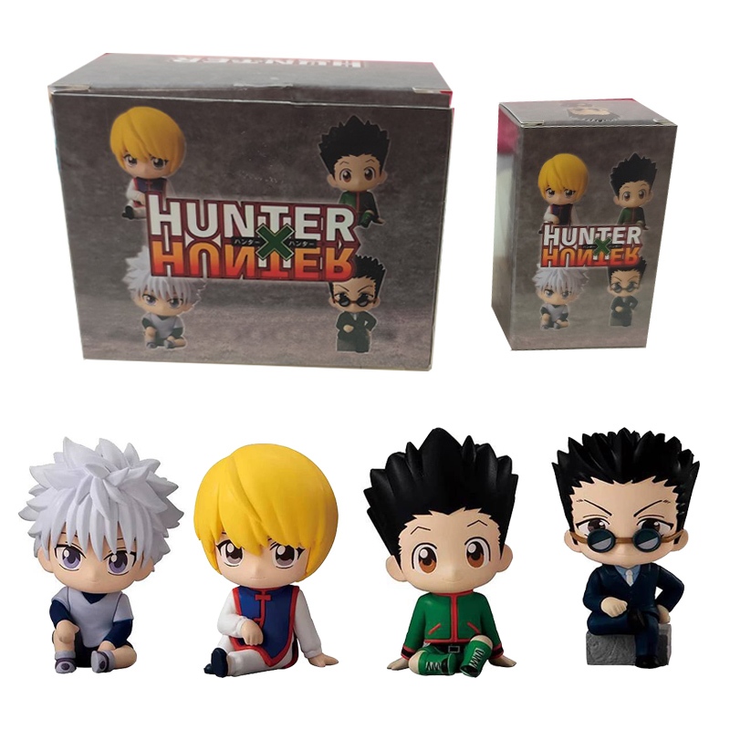 4Pcs/Set Q Version HUNTER X HUNTER Figure Aixlan GON FREECSS ...