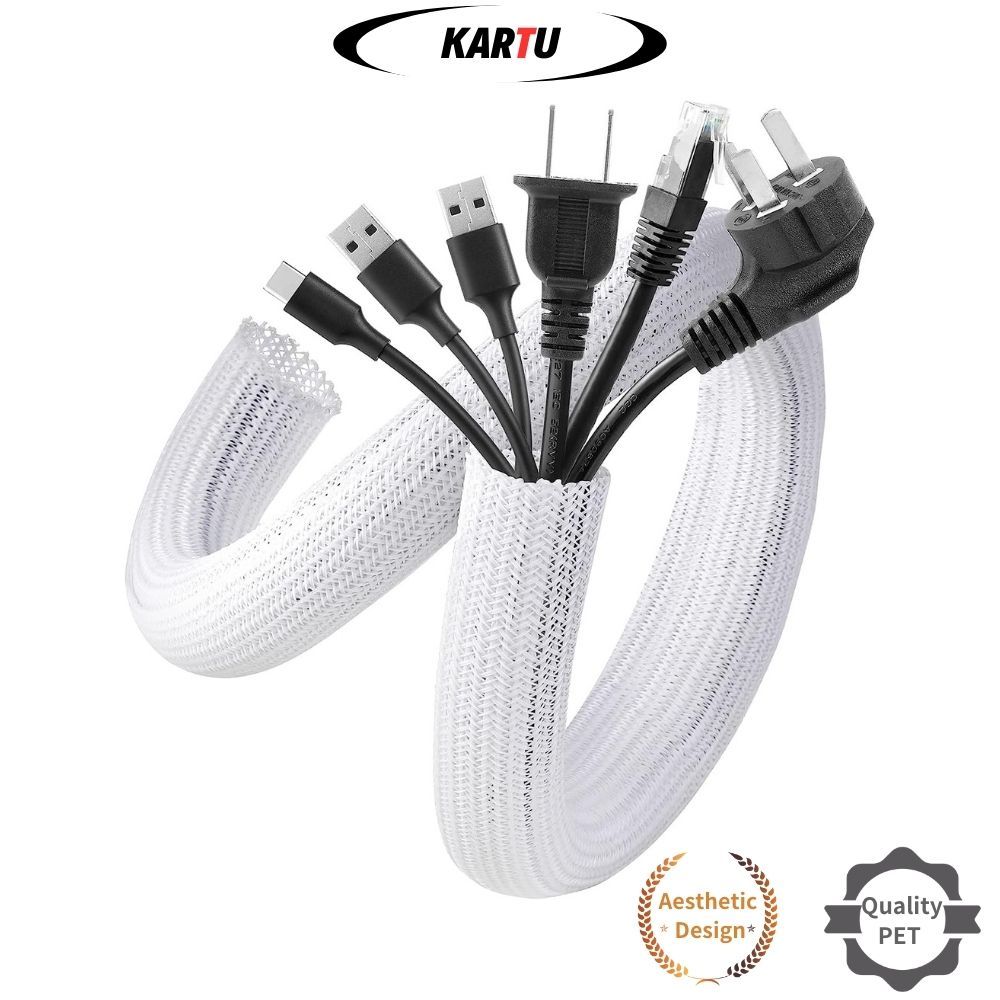 【Ready Stock】Cable Management Sleeves Split Cord Protector Wire Loom ...