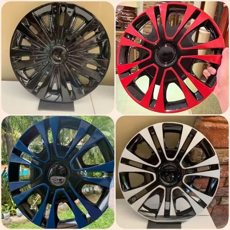 13"14"15"16" Hubcaps 4pcs DOBLE kapal DI Malutong Oven Baked Paint hub ...