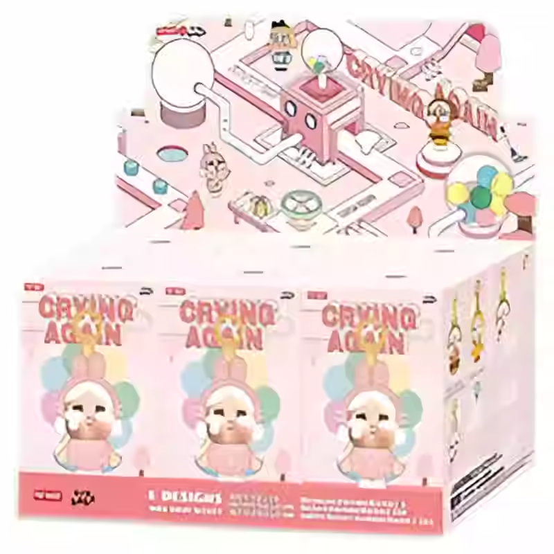 【set（6pcs）】POPMART CRYBABY CRYING AGAIN Series Vinyl face blind box ...
