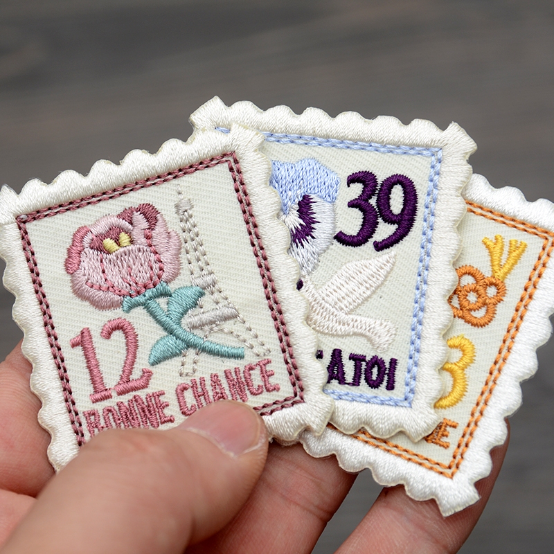 (Ironing Style) Premium Stamp Embroidery Stickers Ironing Embroidery ...