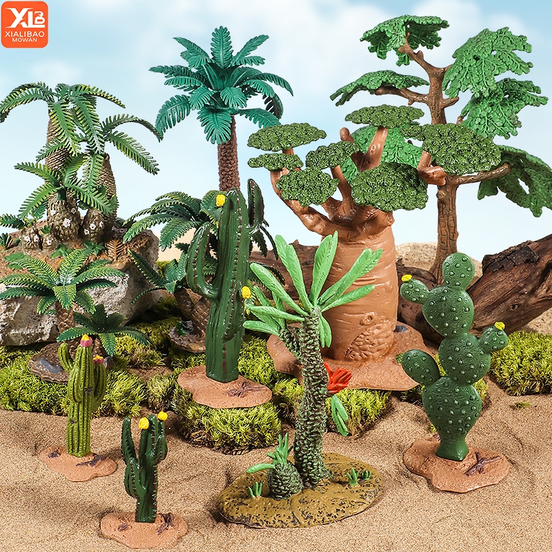 Simulation Home Decoration Breadfruit Coconut Palm Tree Stump Baobab ...