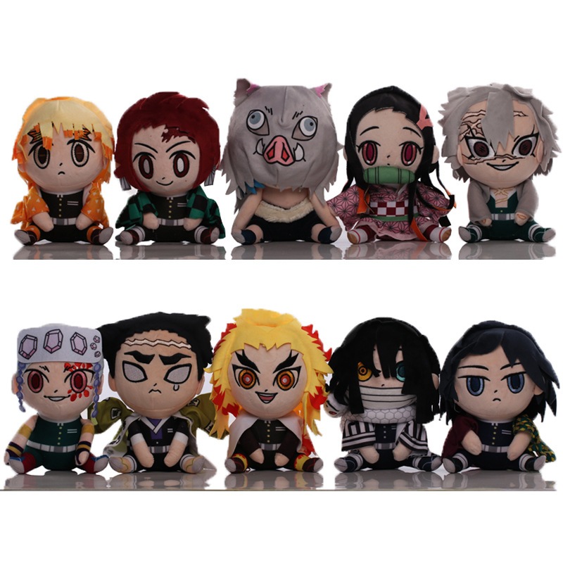 20cm Demon Slayer Anime Plush Anime Cartoon Character Doll Soft Stuffed ...