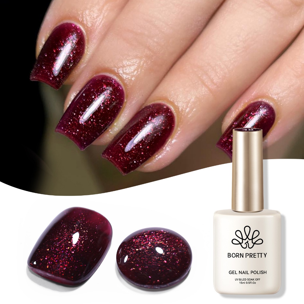 Born Pretty Uv Gel Nail Polish Nude Brown Pink Red Base Top Coat Matte Top Gel Nail Art 15ml ...