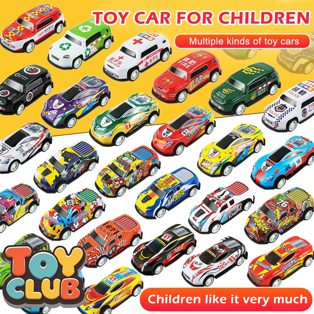 5/10/20/30 PCS Kids Car Toy Mini Pull Back Car Model Set Multicolor ...