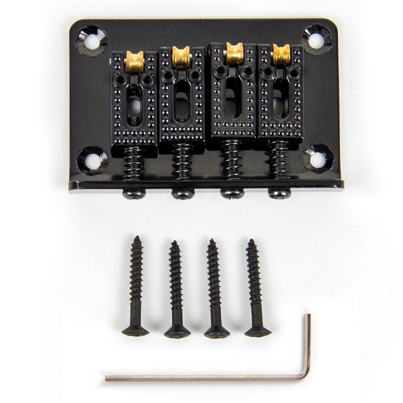 4 String Guitar Fixed Bridge String Bottom or Body Through with Roller ...