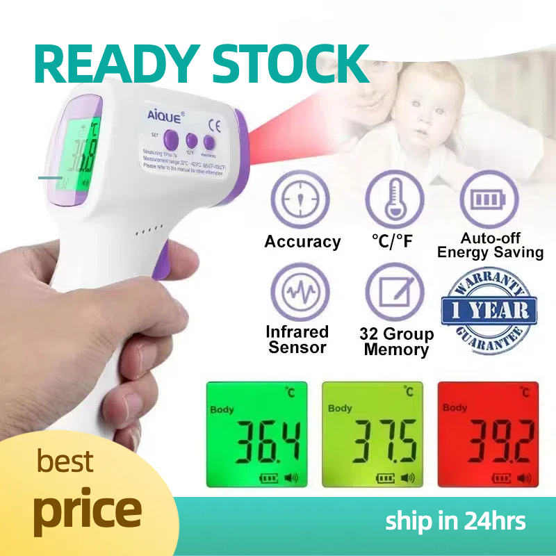 Infrared Forehead Digital Thermometer Gun shooting thermometer Scanner ...