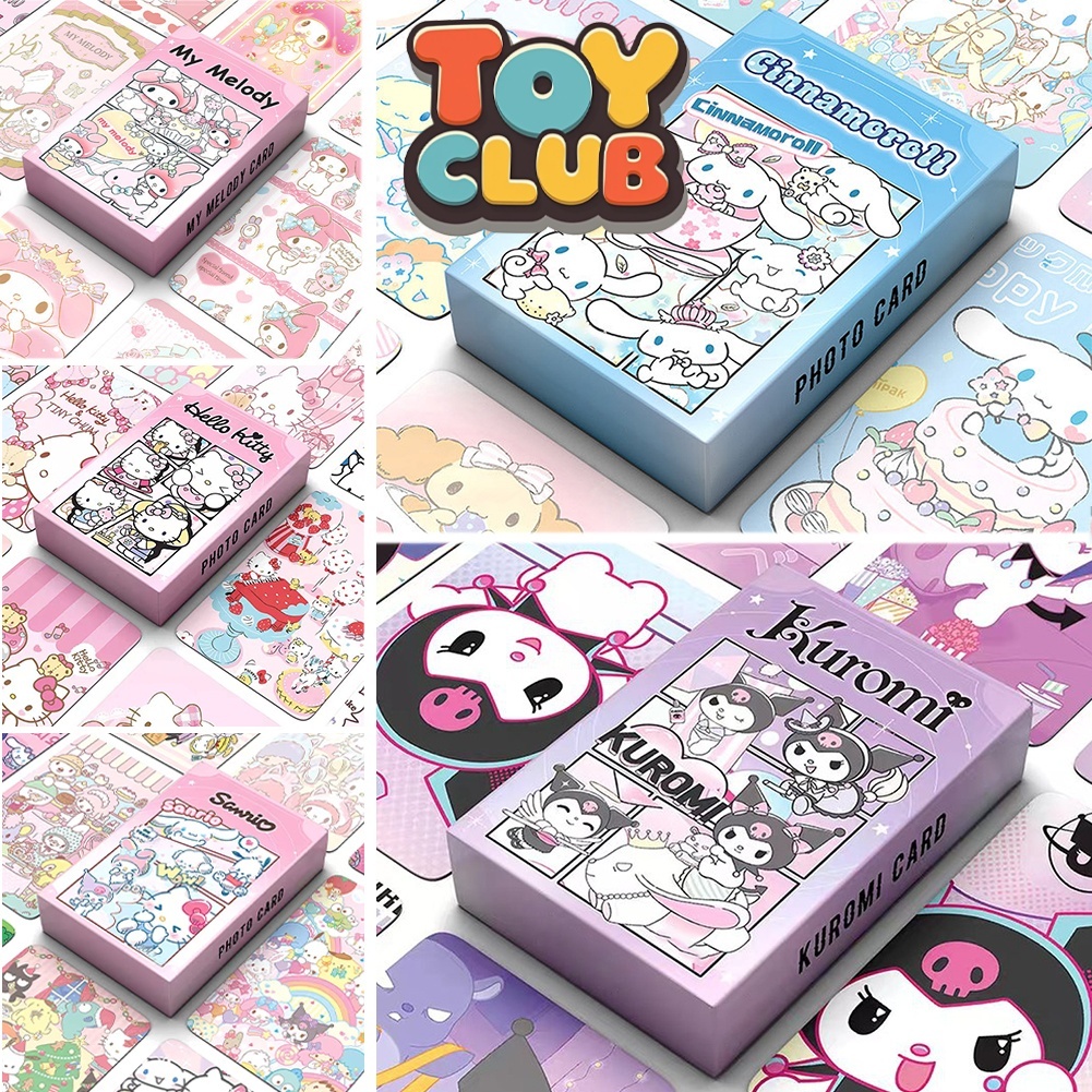 50PCS Sanrio Kuromi Laser Lomo Card Cute Flash Photocard And Bookmark ...