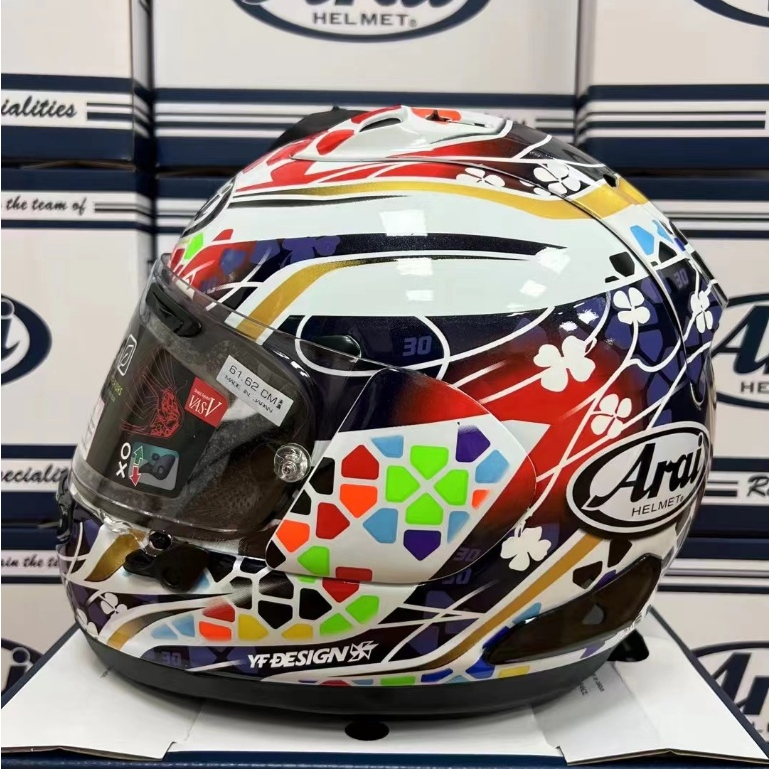 RX7X mid to high precious crystal full face helmet, motorcycle riding ...