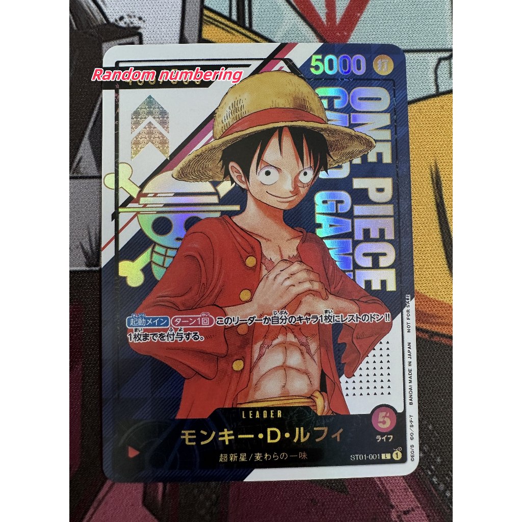 One Piece Championship Number Luffy OPCG Collection Card DIY Copy Card ...