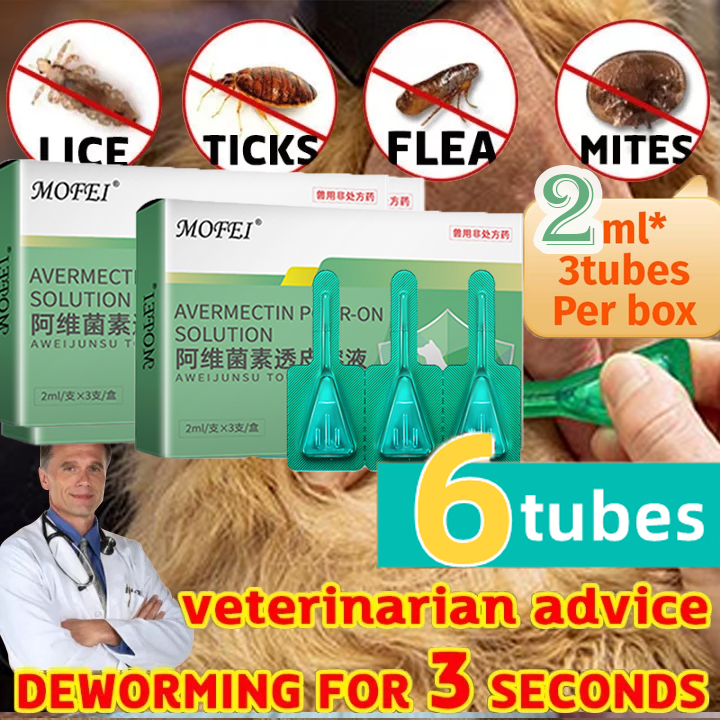 6tubes Anti Tick and Flea for Dogs Anti Tick Garapata Flea Pulgas ...
