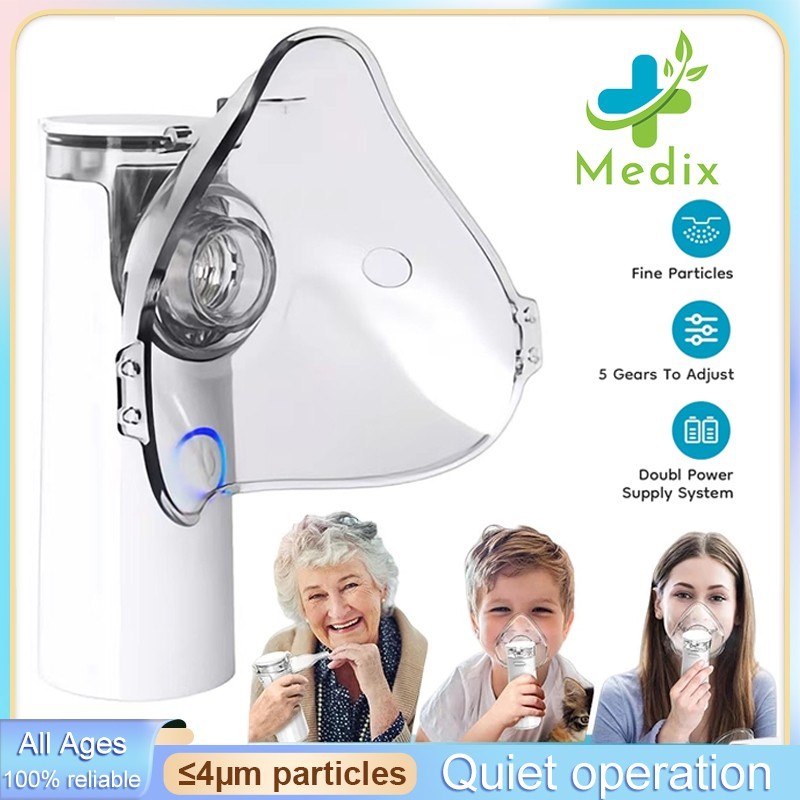 【24Hours Ship】Nebulizer Portable For Kids Adult Handheld Asthma Inhaler ...