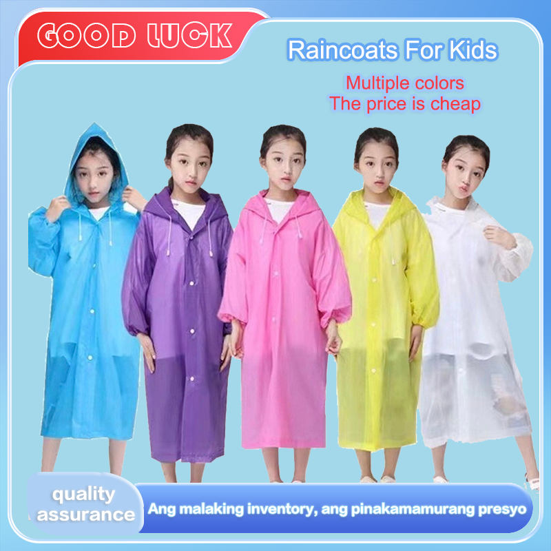 Raincoats For Kids Waterproof Lightweight Rain Coat For Kids Boys and ...