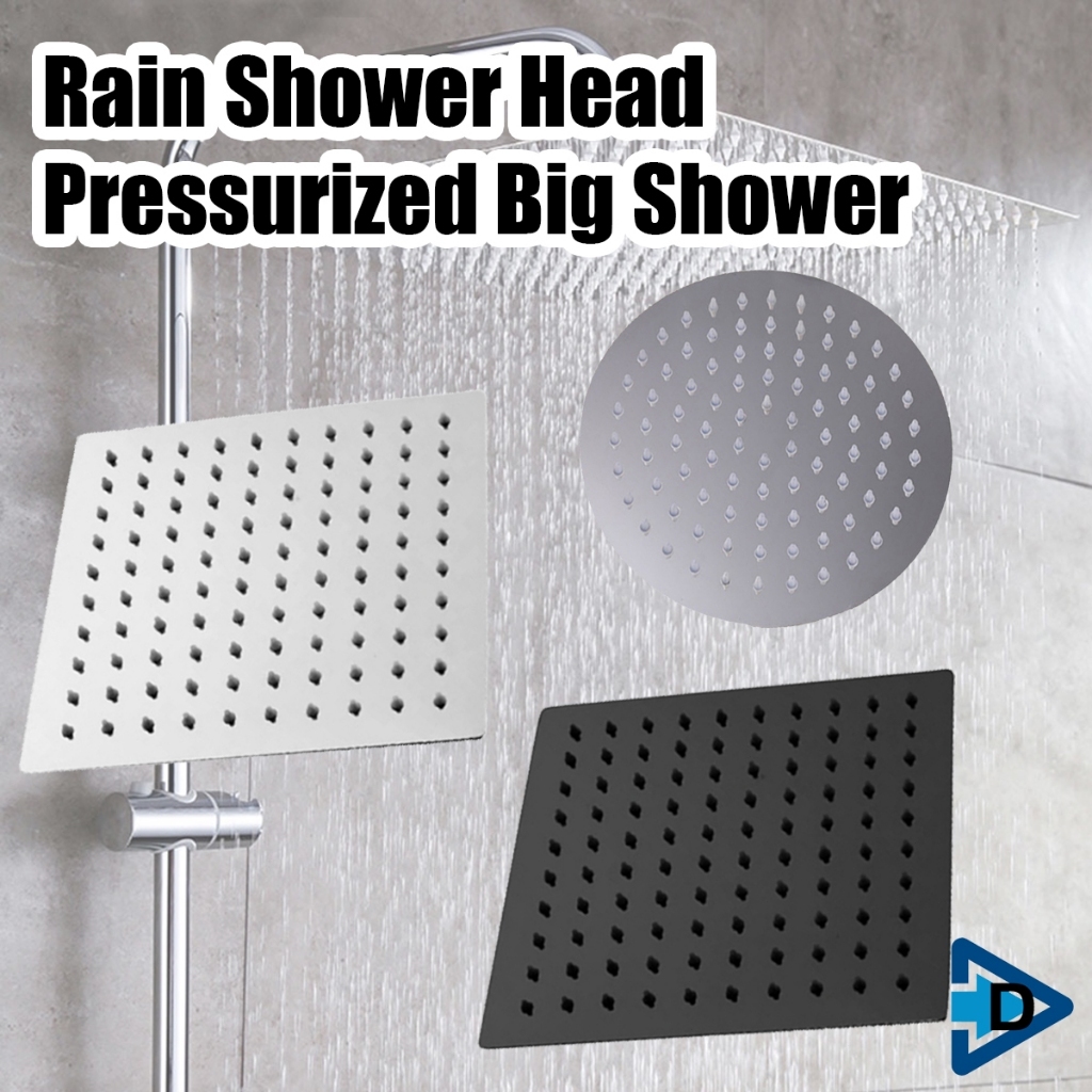 Shower Head Stainless Steel 304 Square Shower Set Square Overheaded ...