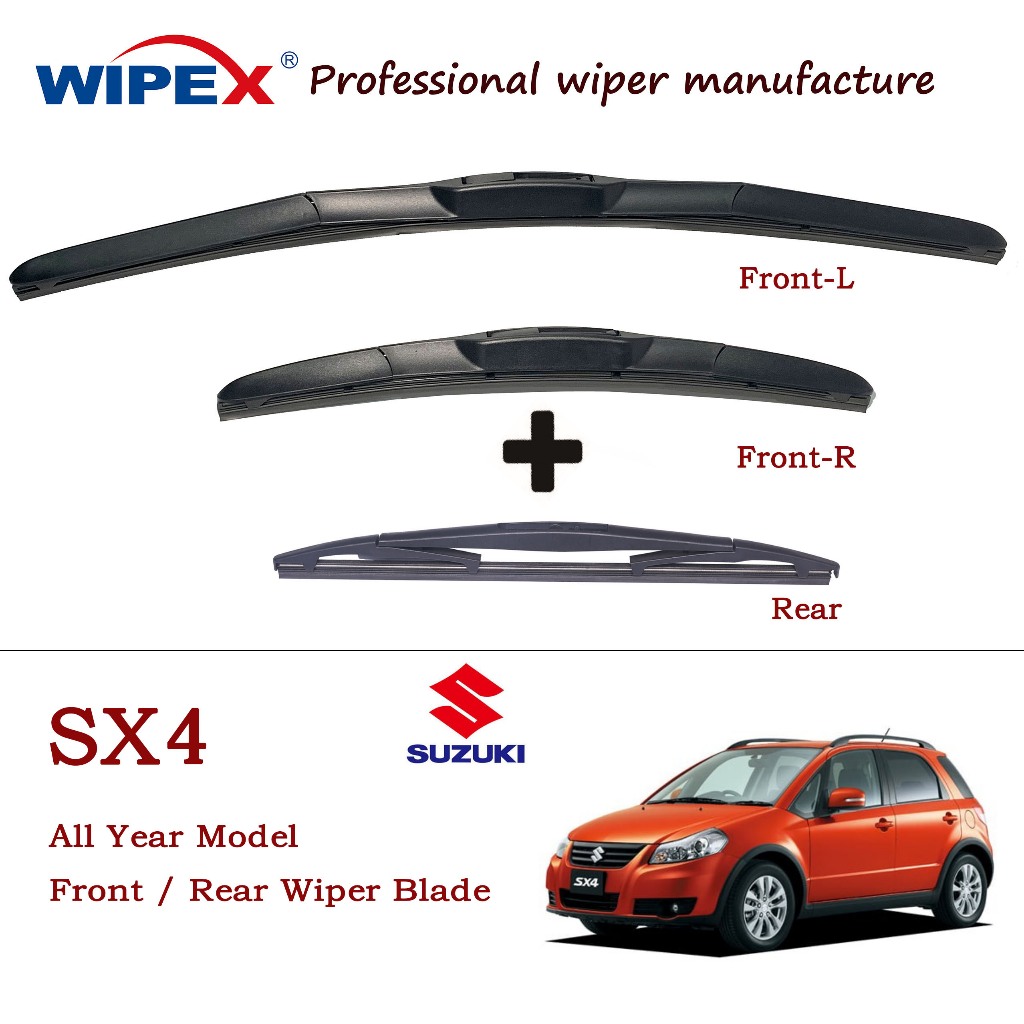 Suzuki SX4 Wiper Blade for All Year Model SX 4 Crossover Hatchback Car ...