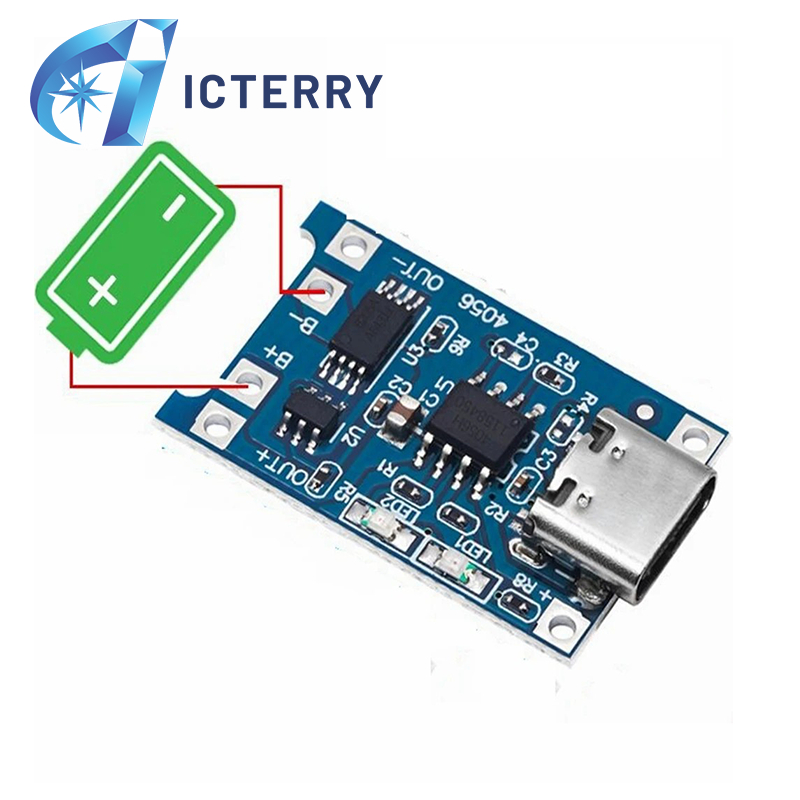 TP4056 5V 1A Type-c USB MICRO MINI 18650 Lithium Battery Charging Board ...
