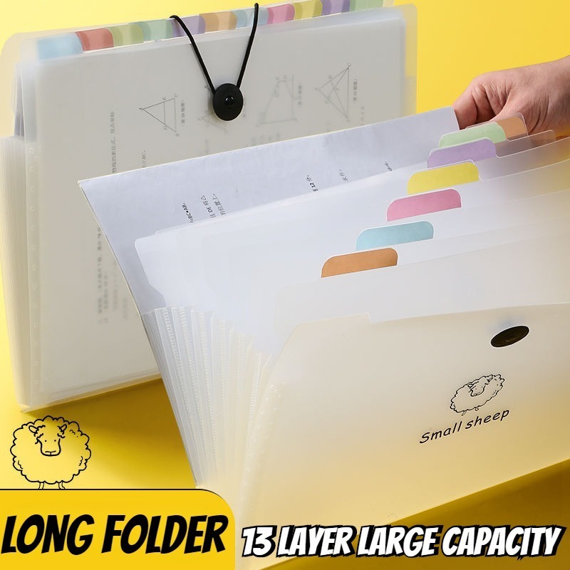 Long Expanding File Folder Organizer Paper Organizer Document Storage ...