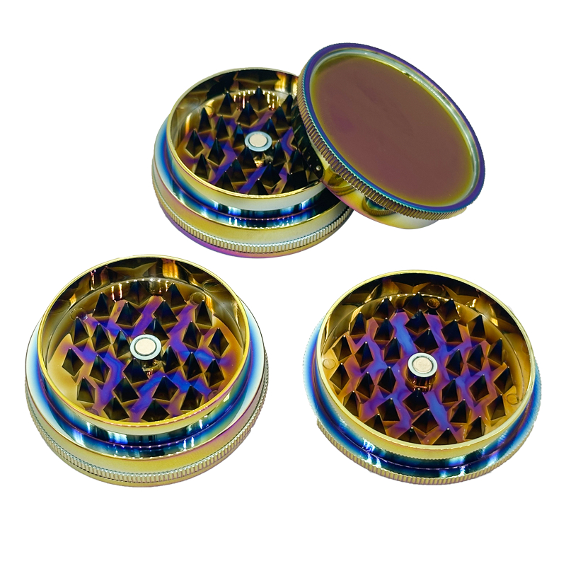 53mm colorful grinder made of plastic material for food ingredients and ...