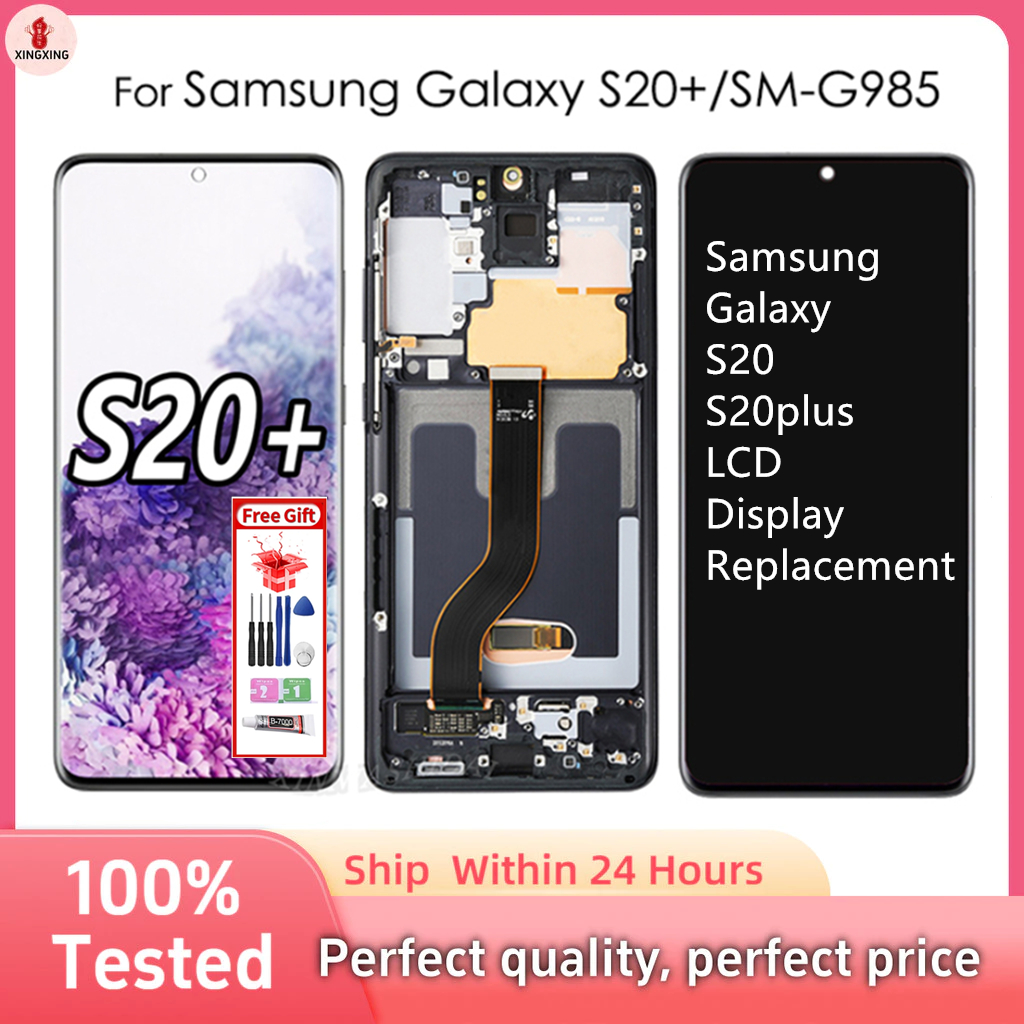 For Samsung Galaxy S20+ G985F/DS G985B LCD AMOLED Display For Galaxy S20 Plus 5G G986 LCD ...