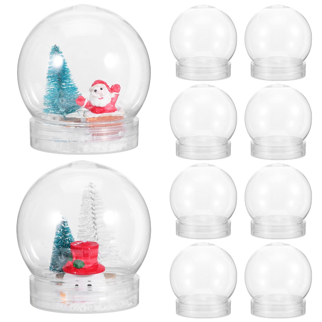 daicoltd DIY Snow Globe Glass Water Making Fillable Globes Kit（Just ...