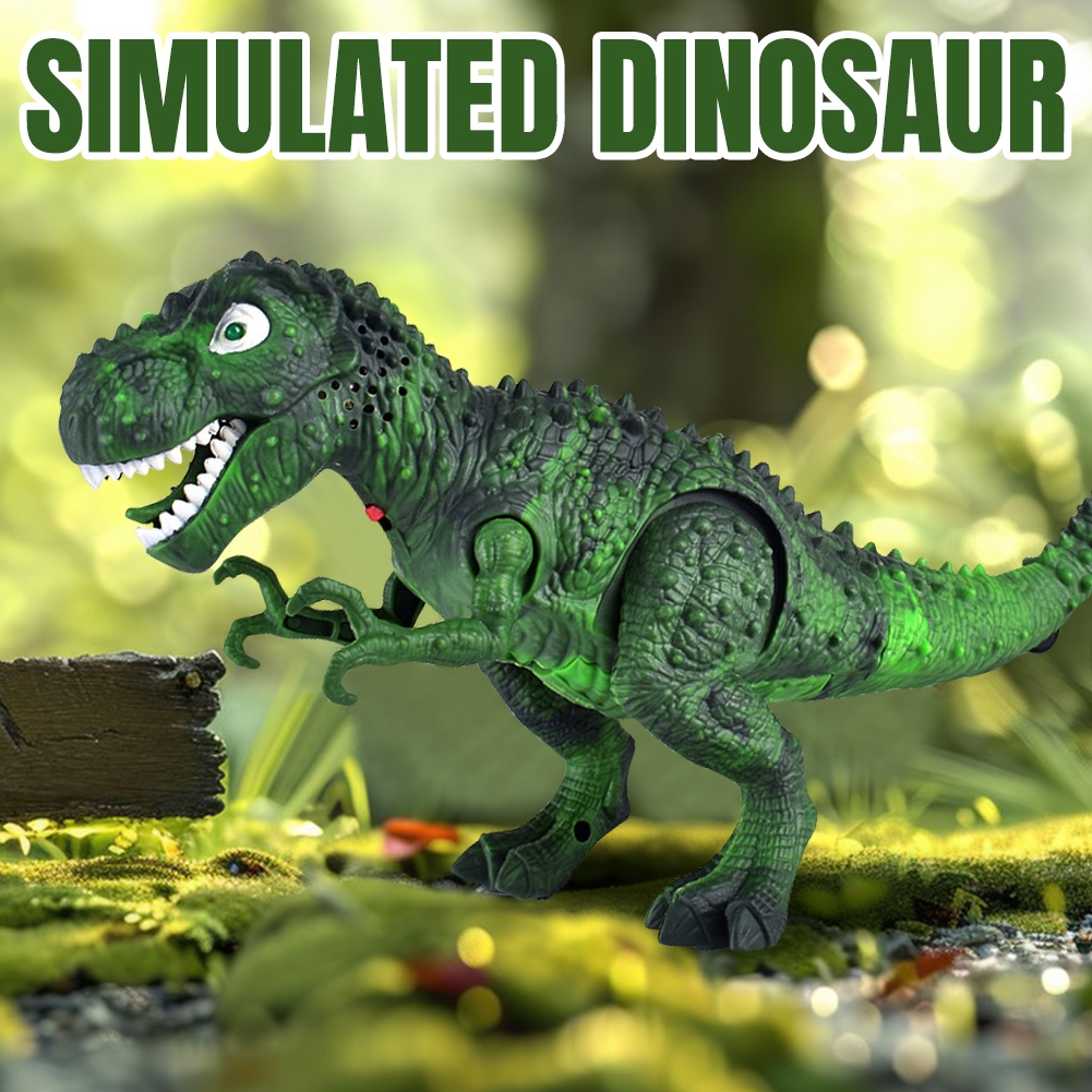 Walking T-REX Simulated Dinosaur Kids Electric Toys T-Rex Light Sound ...