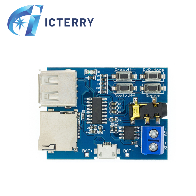 MP3 Amplifier Module Nondestructive Decoder Board Built in Amplifier ...