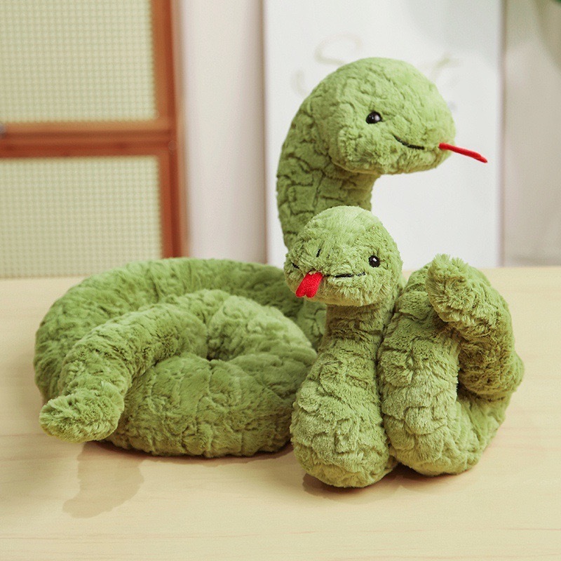 Jellycat Steve Snake Green Plush Doll Stevie Snake Soothing Doll ...