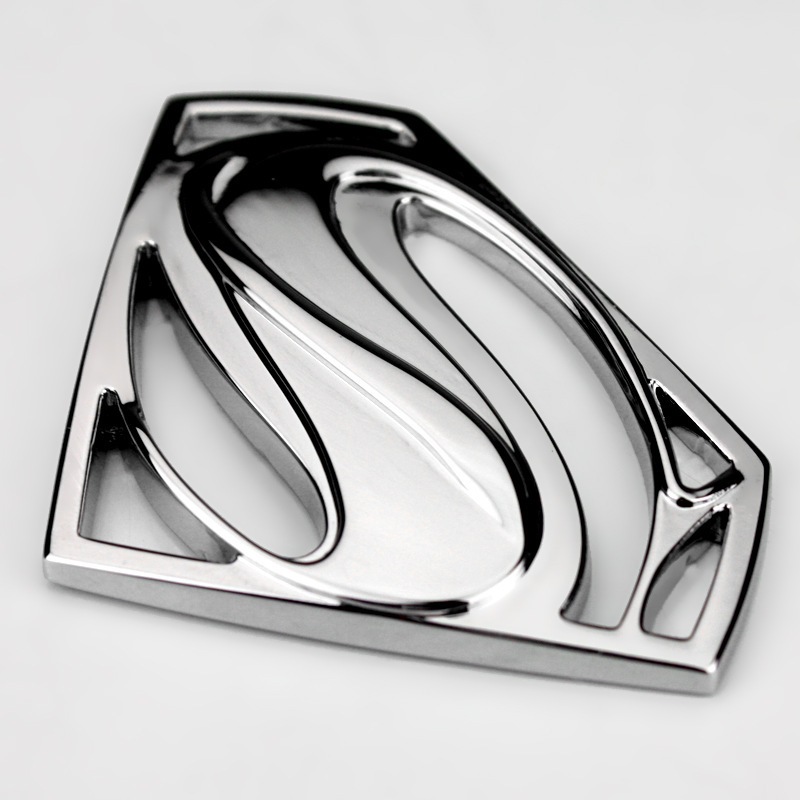 3d Three-Dimensional Car Logo superman Personality superman Car Sticker ...