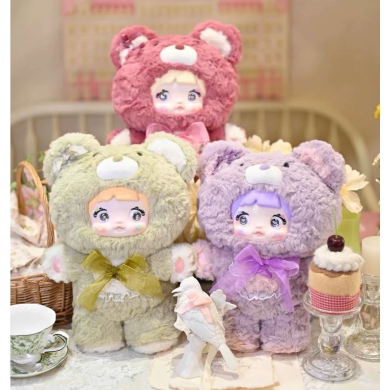 Nommi Glutinous Rice 400% Night Bear Plush Mystery Box Cute Doll Girl ...