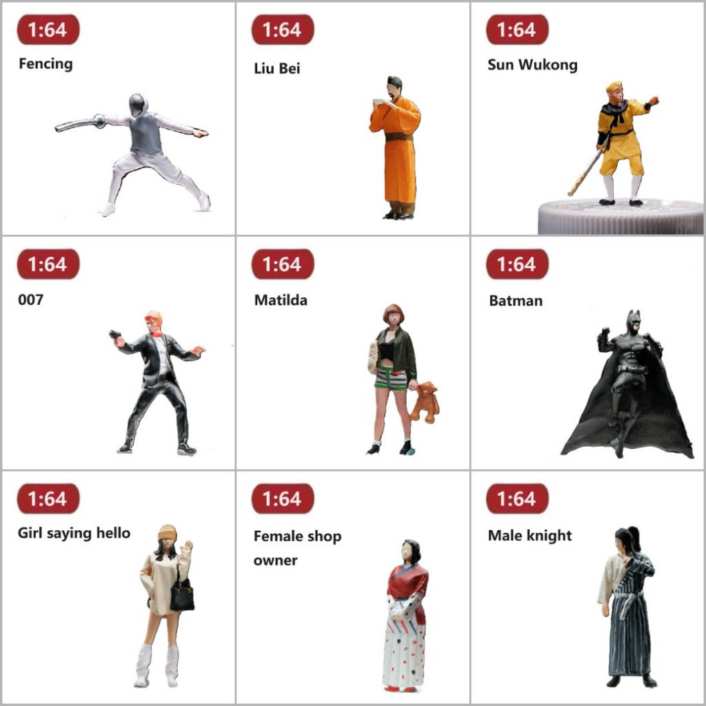 1/64 Movie and TV characters Miniature Diorama Figures SHOUCANGJIA ...