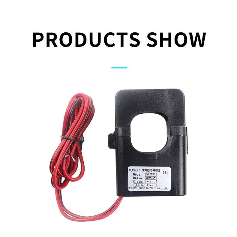 Split Core Kct 36 Sensor 100a 200a 250a 300a 400a 500a 600a Mini