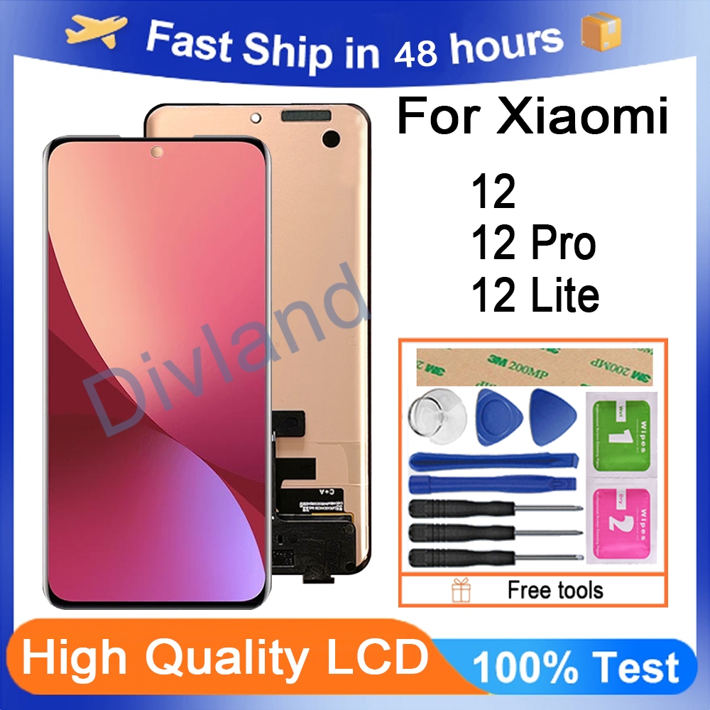 AMOLED TFT For Xiaomi 12 /12 Pro /12 Lite Original Display LCD Touch ...
