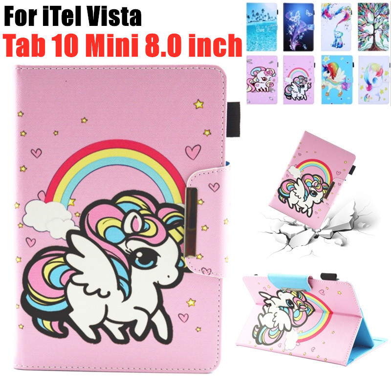 For iTel Vista Tab 10 Mini 8.0 inch Tablet Shockproof Cartoon unicorn ...