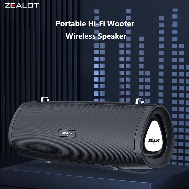 ZEALOT S38 20W IPX5 Splashproof Bluetooth Soundbox 3600mAh 20H Playtime Mini Shoulder Strap ...