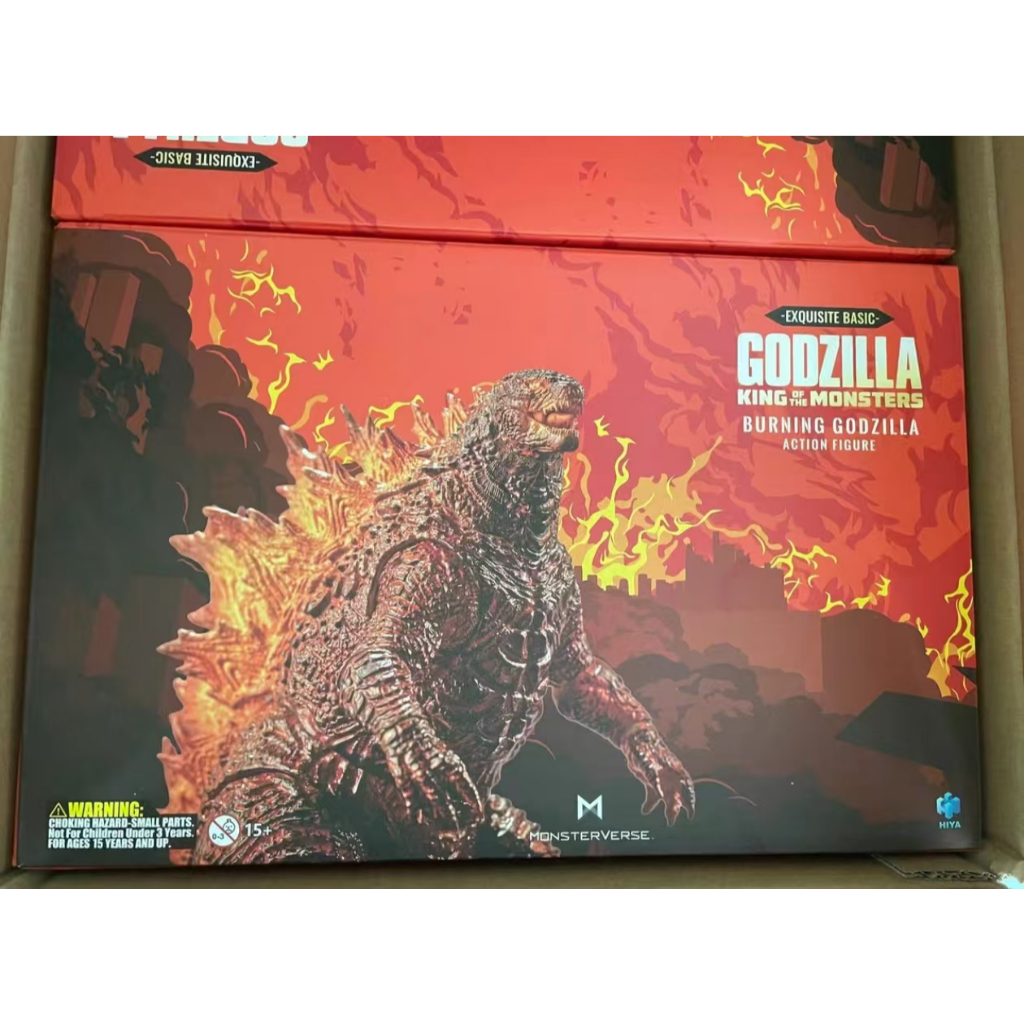Hiya Toys Godzilla: King of Monsters - Burning Godzilla Exquisite Basic PX Action Figure ...