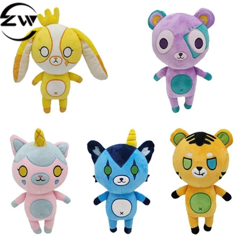 ZW New 25cm Funneh Plush Toy Its The Krew Merch Teddy Bear Cartoon ...