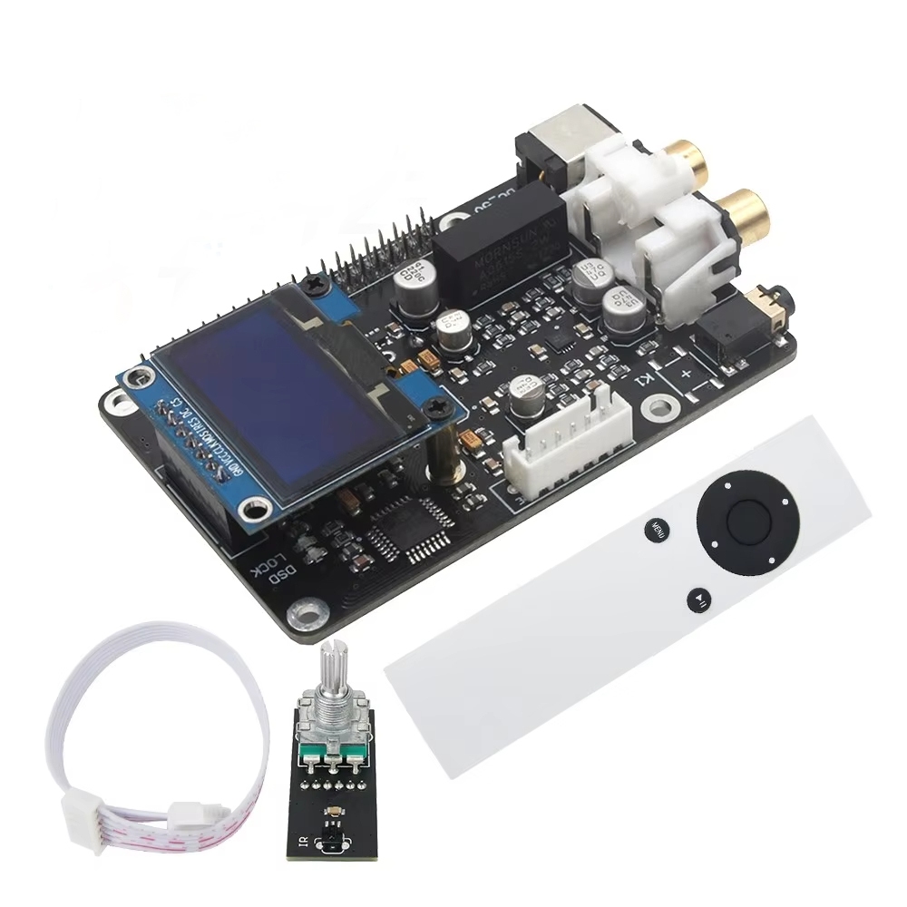 R38 Network Player Audio DAC Board ES9038Q2M For Raspberry Pi + OLED ...