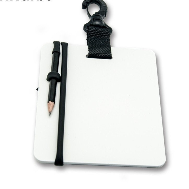 diving equipment Underwater Writing Slate Board with Pencil and Swivel ...