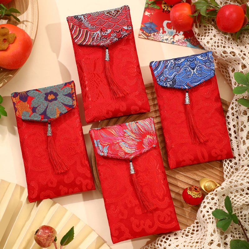 2025 New Year cloth red envelope Angpao Festive New Year Gifts and ...