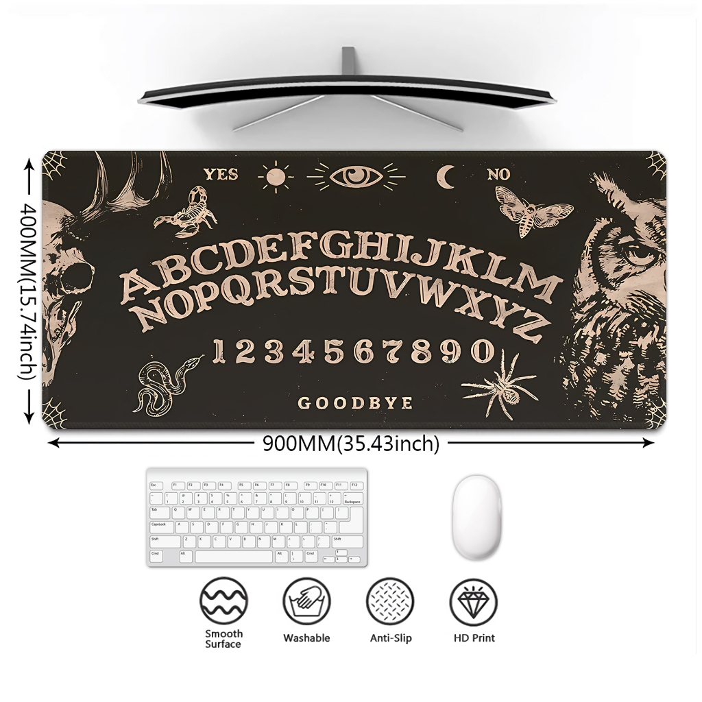 Mouse Pad Gaming Desk Mat Supernatural Ouija Waterproof Anti-Slip ...