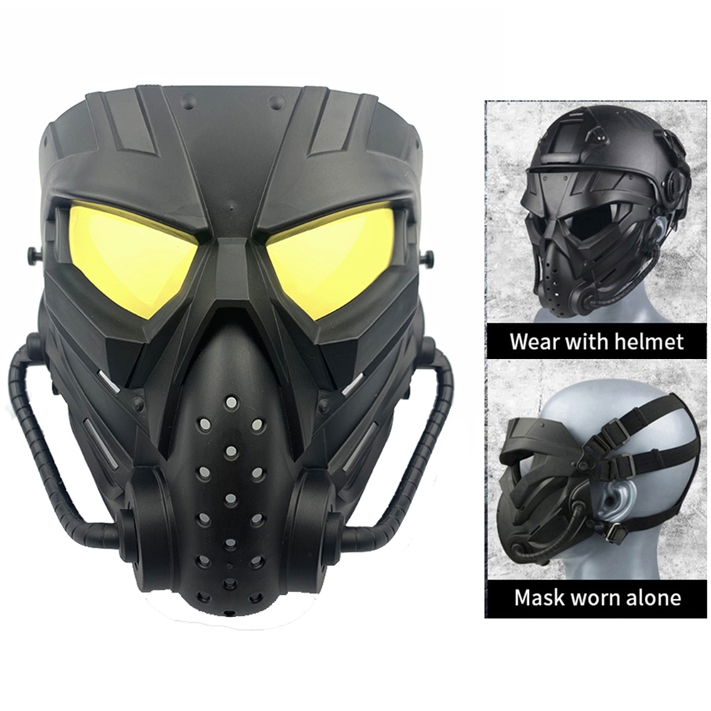 Airsoft Masks Anti-Fog Resistance Impact PC Lens Mask Paintball Hunting ...
