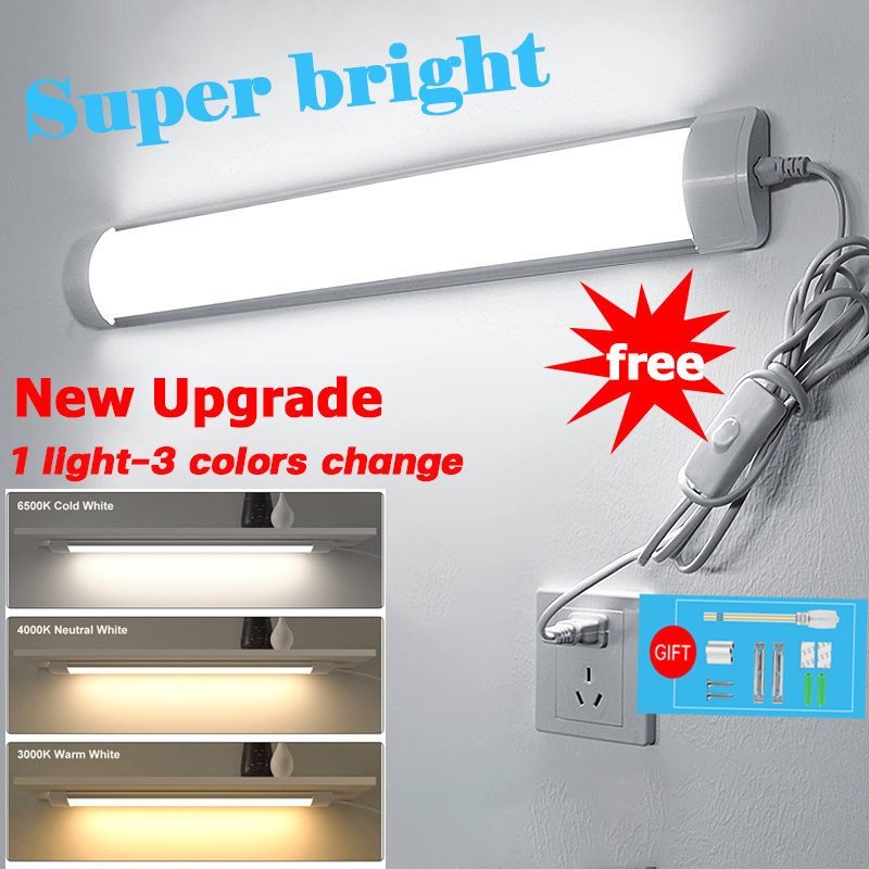 Led Tube Light Bar Lights Kitchen Cabinet Light Flourescent Lamp Desk ...